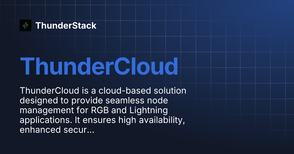 ThunderCloud | ThunderStack